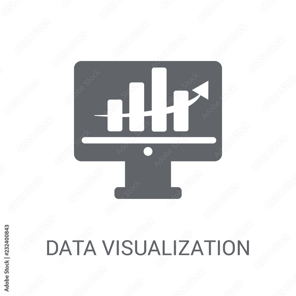 Data visualization icon. Trendy Data visualization logo concept on ...