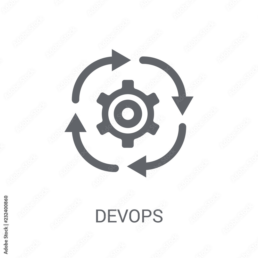 DEVOPS icon. Trendy DEVOPS logo concept on white background from ...