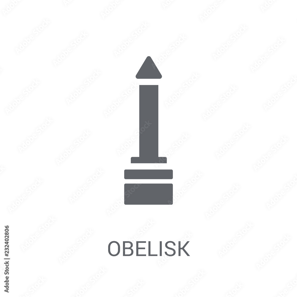 Obelisk icon. Trendy Obelisk logo concept on white background from ...