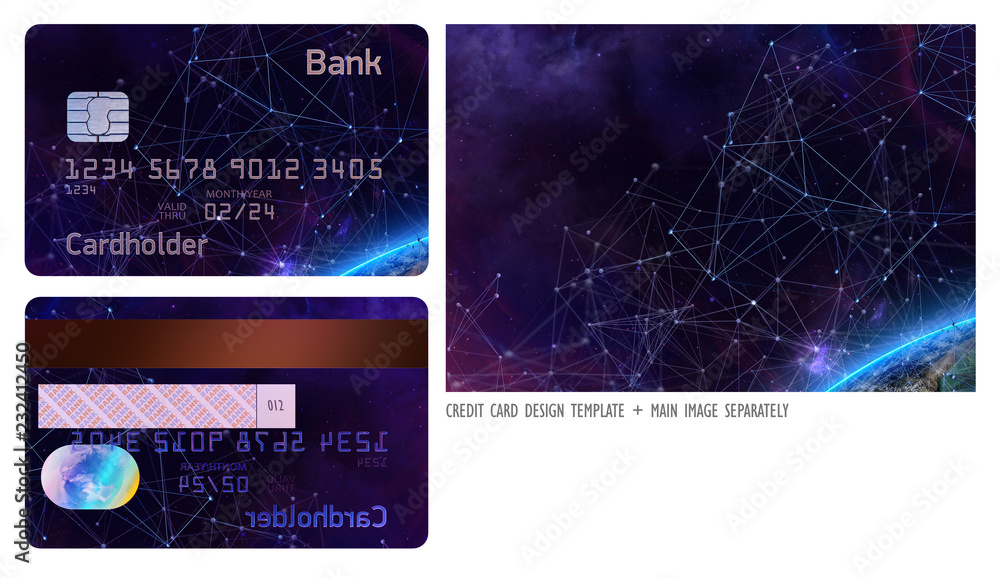 Contactless credit card design with high resolution main image ...