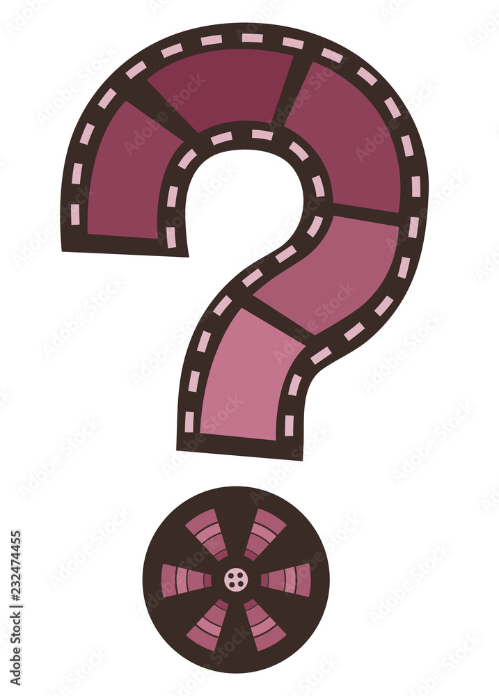 Film Question Mark Illustration Stock Vector | Adobe Stock