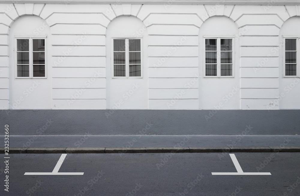 Empty Road Side View