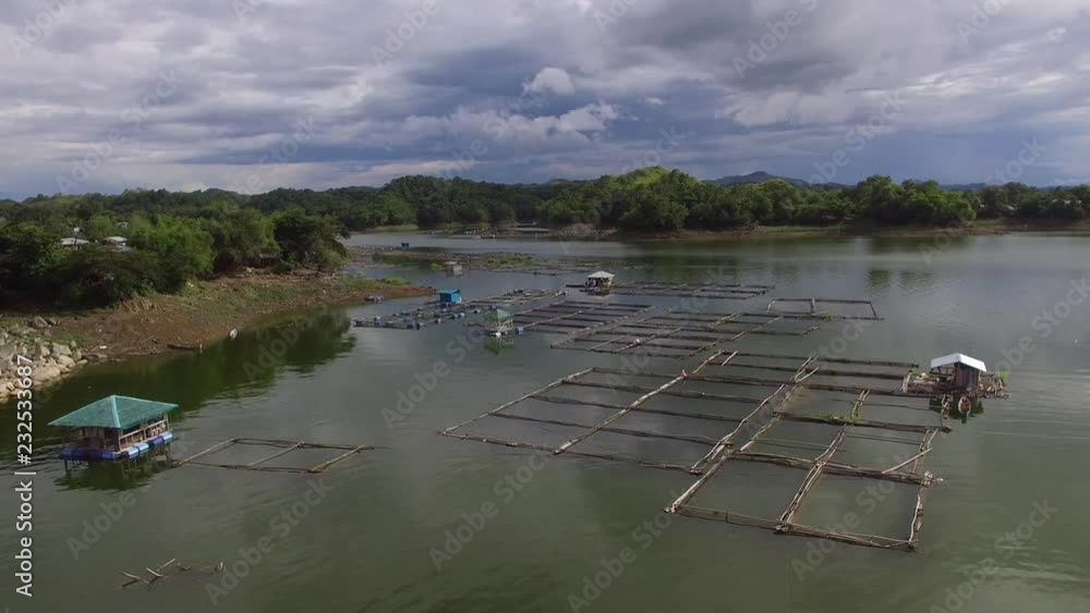 Alfonso Lista, Ifugao, Philippines - August 27, 2017: floating shanty ...