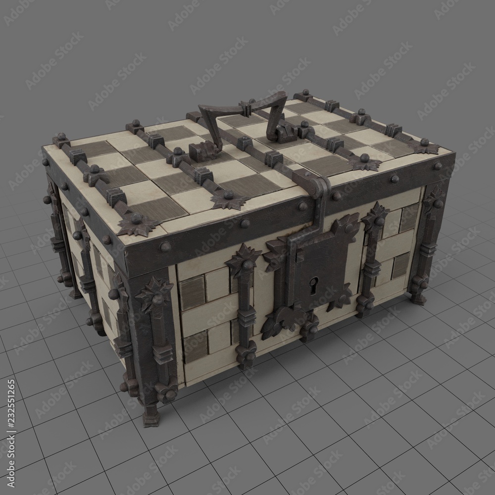 Antique jewelry box Stock 3D asset | Adobe Stock