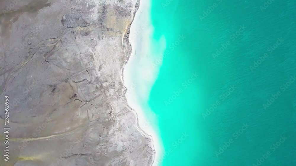 Blue Lake - Turquoise Toxic Lake. The lake was established on the site ...