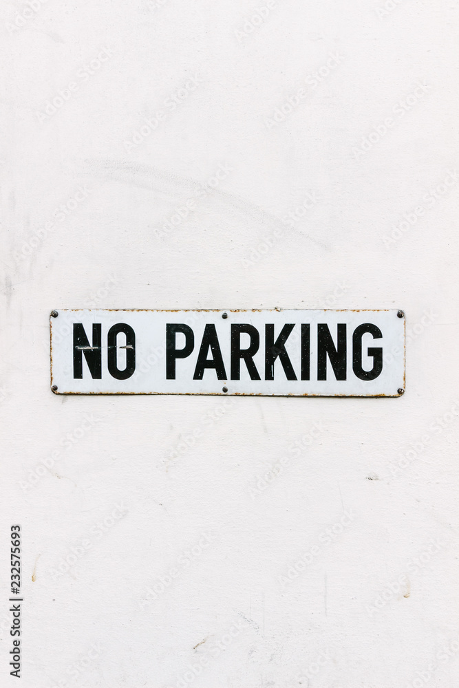 Old No Parking sign in London Stock Photo | Adobe Stock