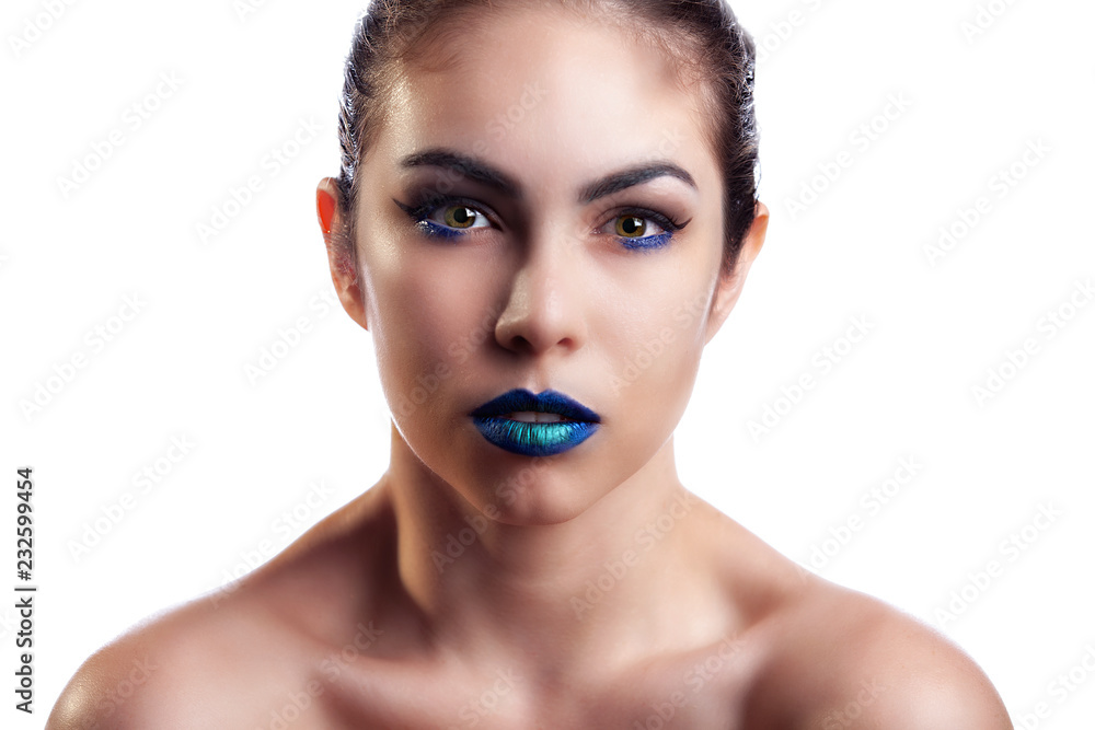 Neon Blue Lipstick