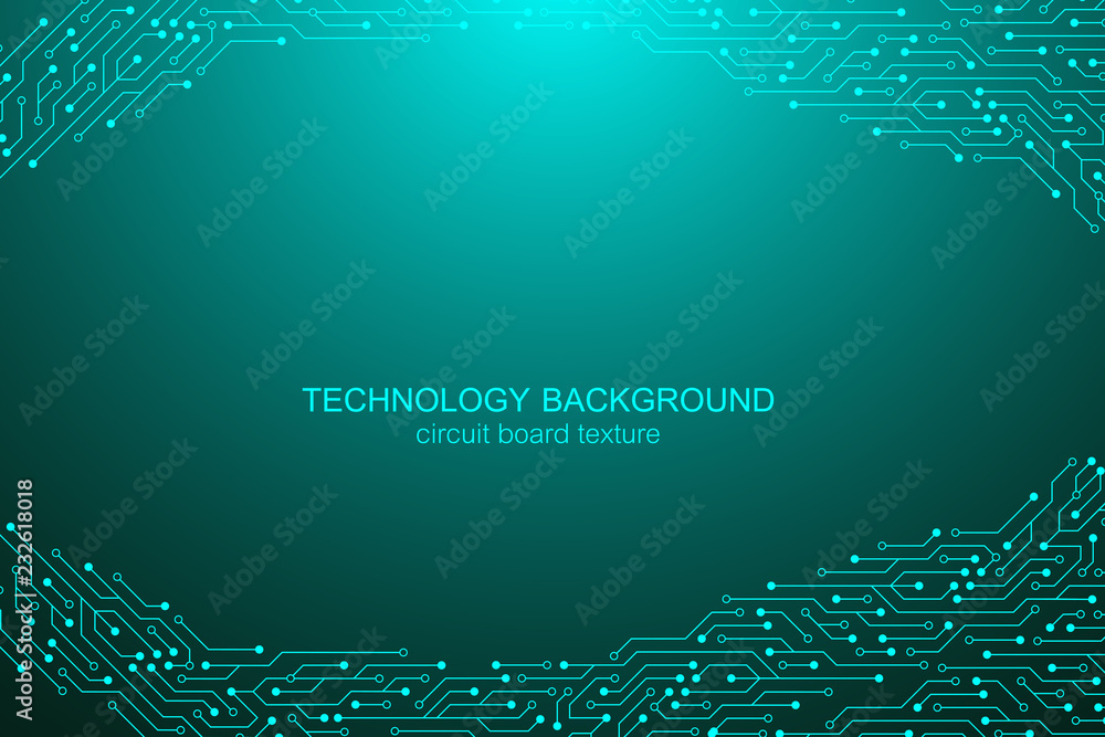 Computer motherboard vector background with circuit board electronic ...