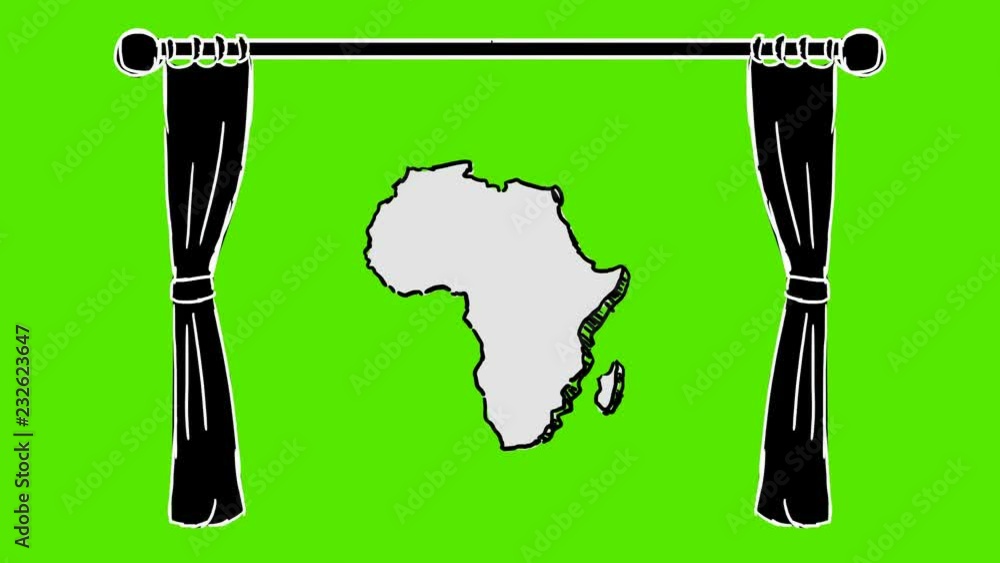 Africa - Hand Drawn Animation - 2D Drawing vídeo do Stock | Adobe Stock