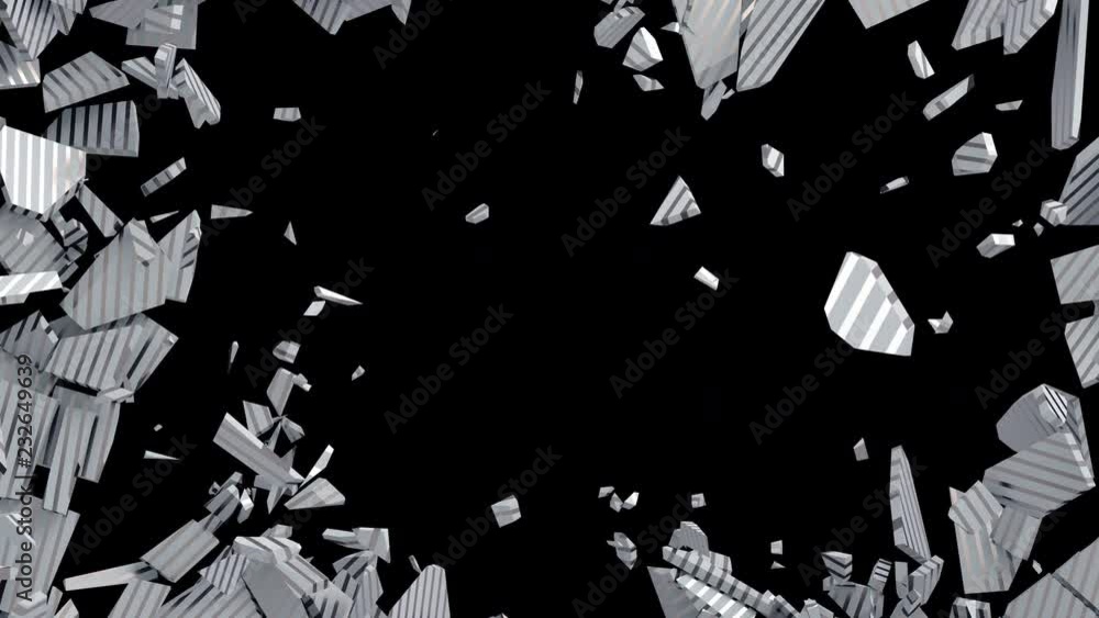 Abstract 3d rendering of cracked surface. Modern animated cgi ...