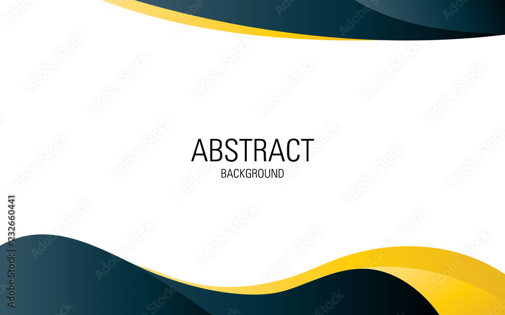 Professional abstract background template design. wave dark blue and ...