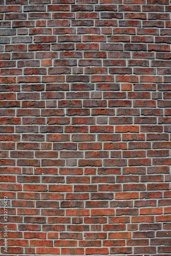 Mauerwerk aus rotem Backstein als Hintergrund Stock Photo | Adobe Stock