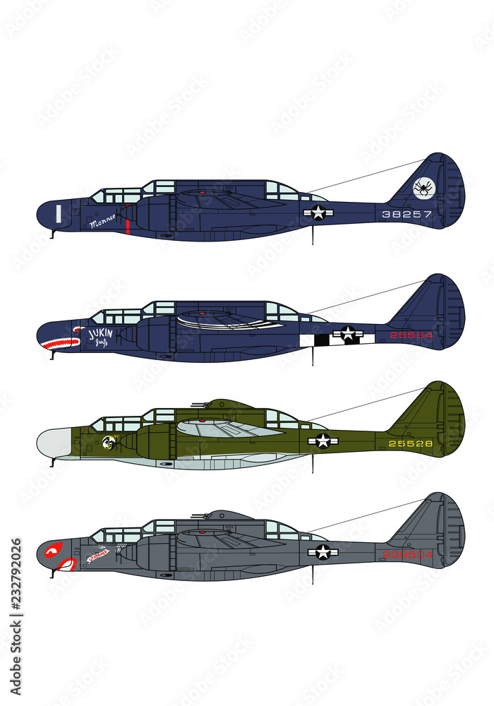 Aircraft color scheme. Illustration Stock Vector | Adobe Stock