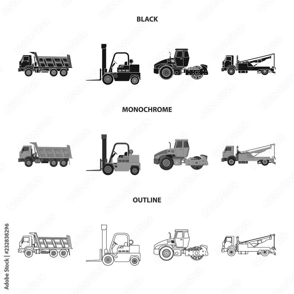 Vector illustration of build and construction icon. Collection of build ...