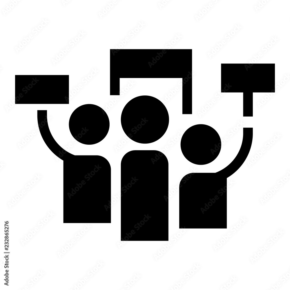 Protest icon. Simple illustration of protest vector icon for web design ...