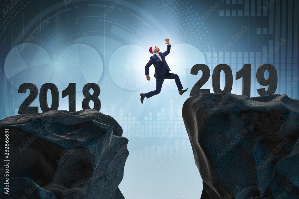 Concept of transition between 2018 and 2019 | Uwalls.co.uk