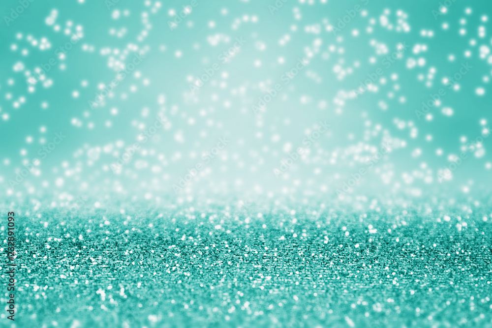 Teal Glitter Wallpaper