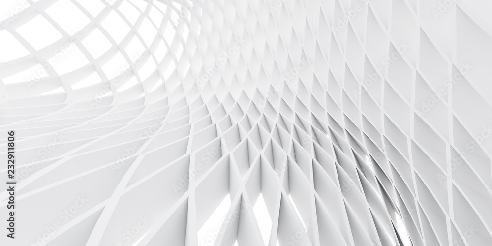 Abstract of white architectural structure pattern,Concept of future ...