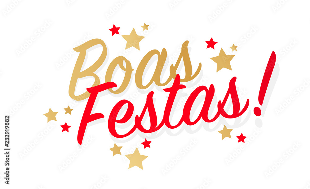 Boas festas Stock Vector | Adobe Stock