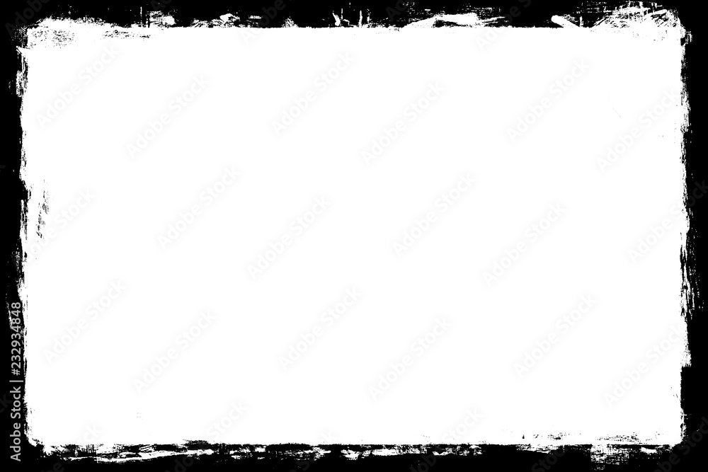 Abstract Black Photo Edges for Landscape Photos Stock Illustration ...