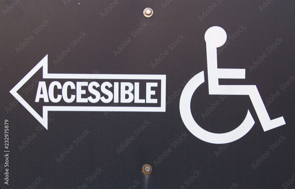 Photo & Art Print Handicapped Accessible Sign, ehrlif