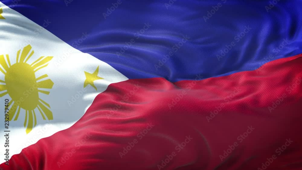 Realistic Flag of Philippines Stock Video | Adobe Stock