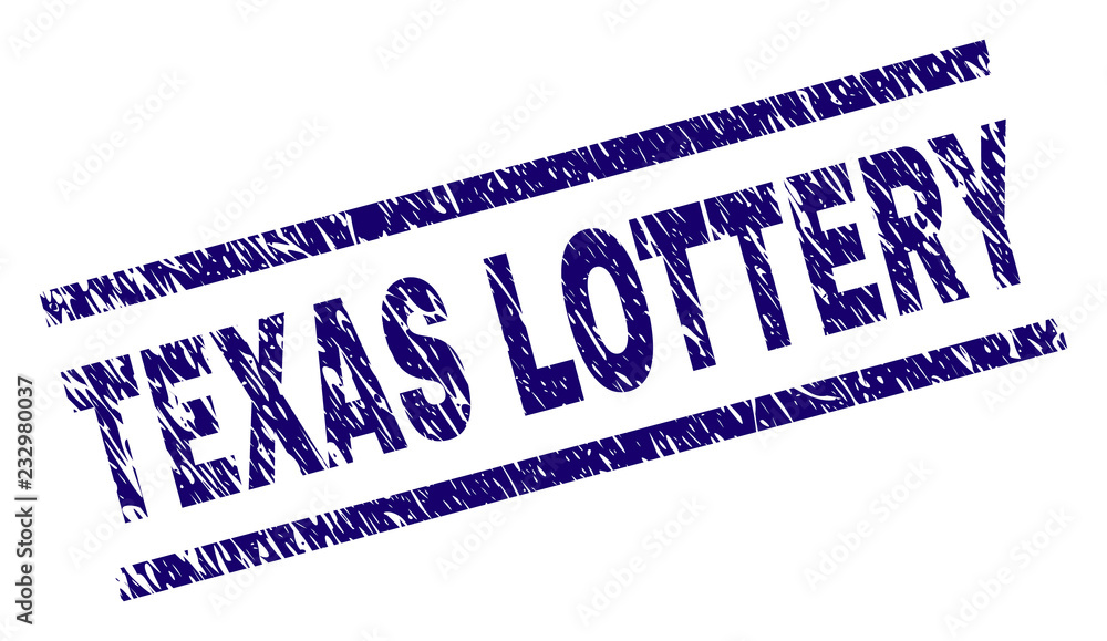 Vetor de TEXAS LOTTERY seal watermark with distress style. Blue vector ...