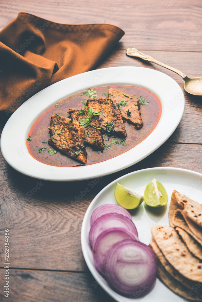 Patodi Rassa Bhaji or patwadi Sabji, a popular Maharashtrian spicy ...