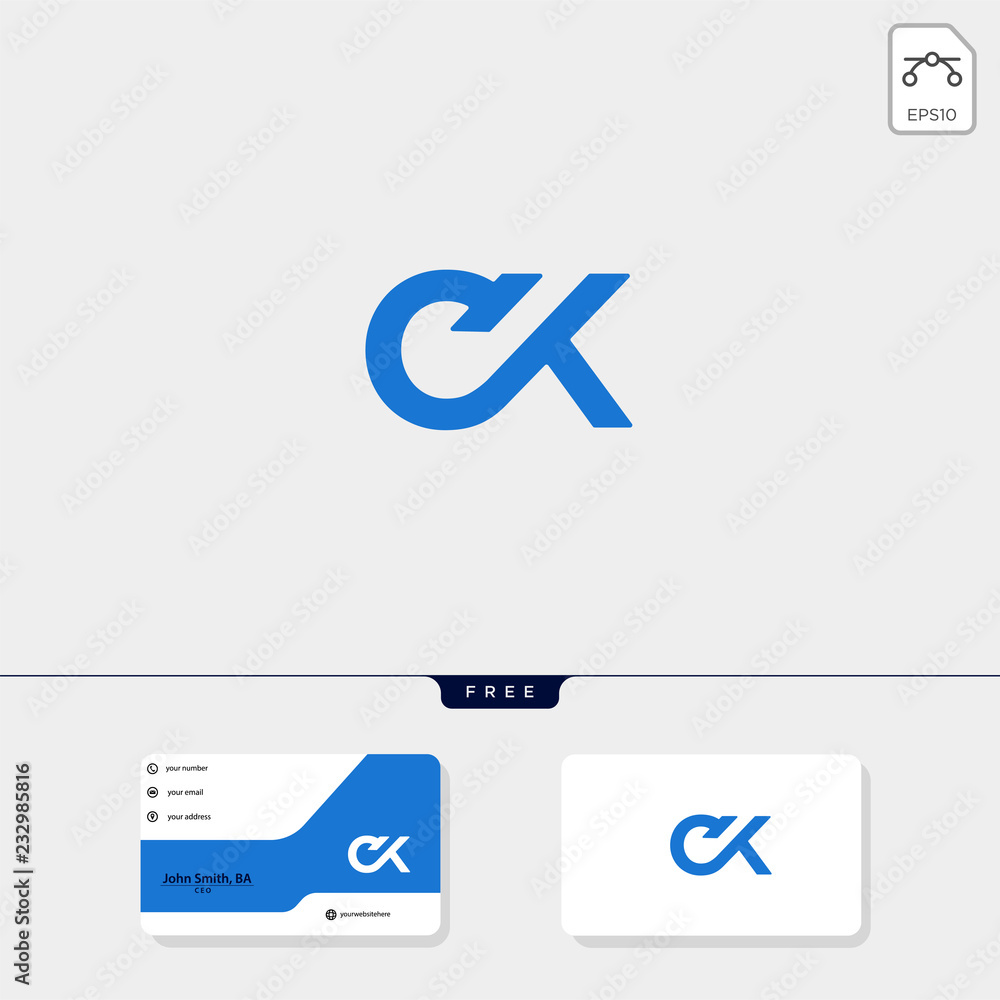Premium Initial Ck KC C Or K Creative Logo Template And Business premium-initial-ck-kc-c-or-k-creative-logo-template-and-business
