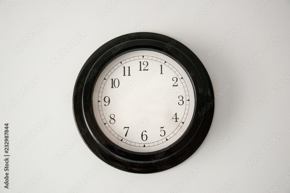 Simple wall clock with the needles and without needles Stock Photo ...