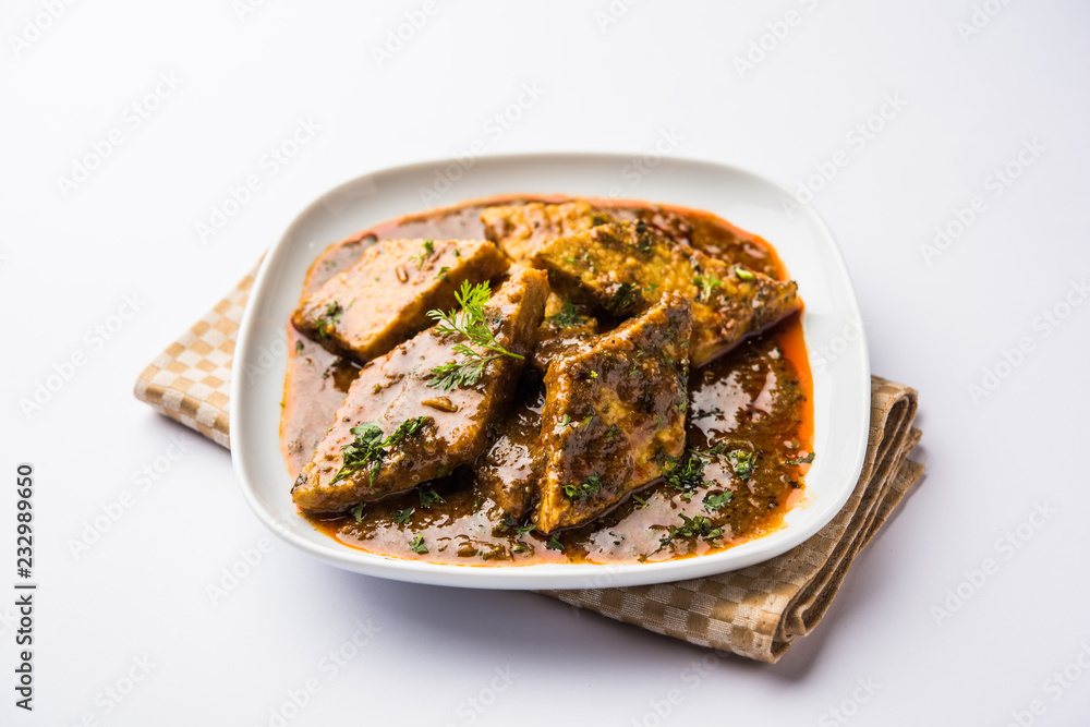 Patodi Rassa Bhaji or patwadi Sabji, a popular Maharashtrian spicy ...