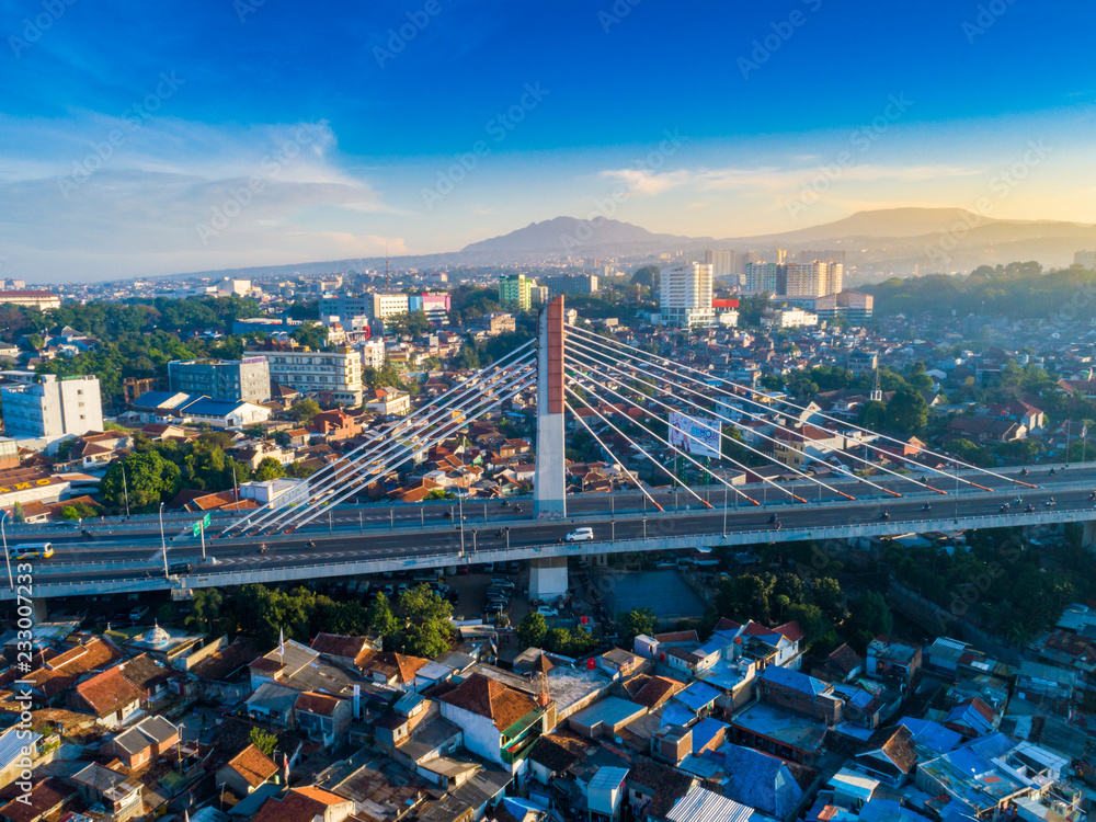 Aerial View of Pasupati Suspension Bridge, the Longest Flyover and one ...