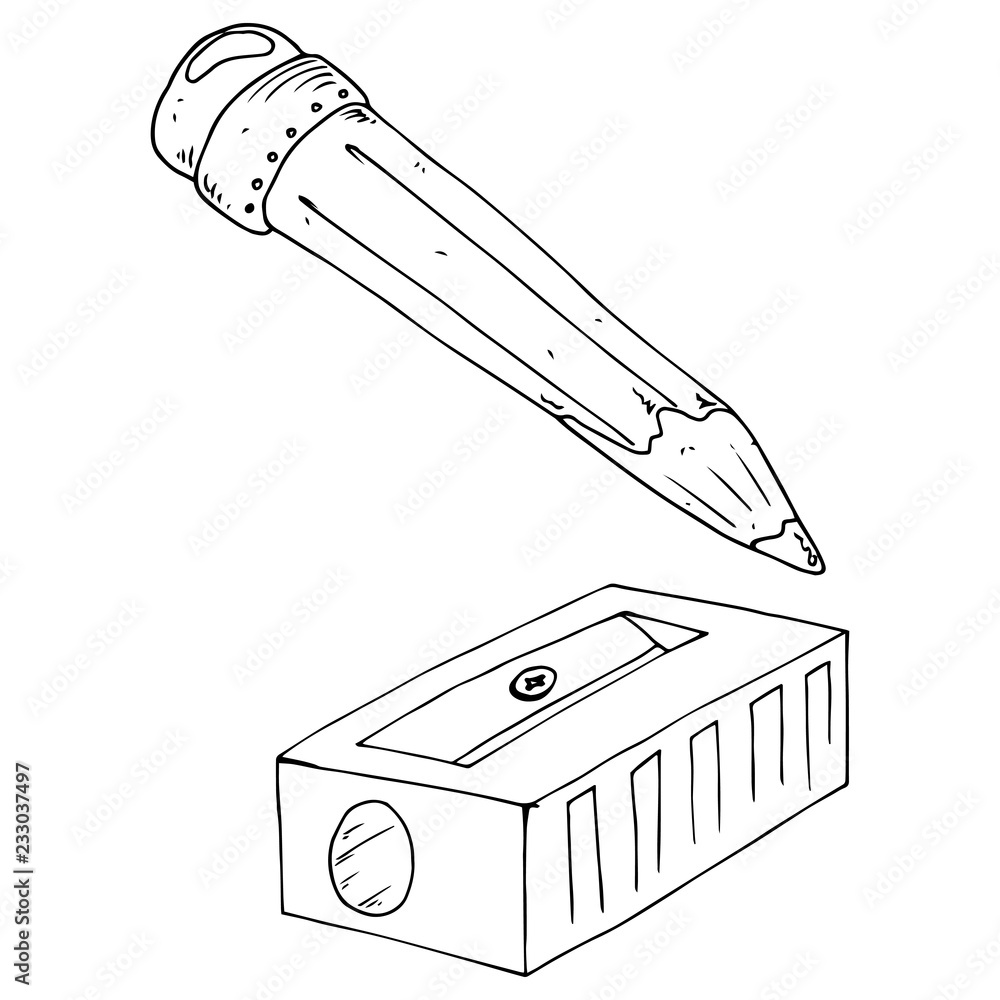 Pencil Sharpener Coloring Pages
