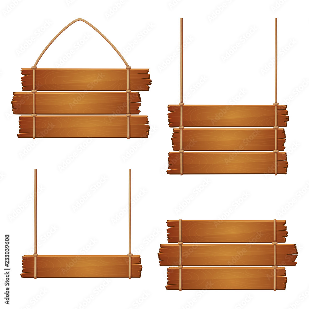 Hanging Wood Sign Clip Art