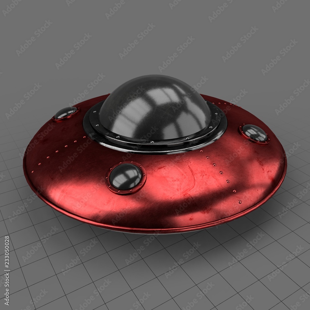 UFO retro toy Stock 3D asset | Adobe Stock