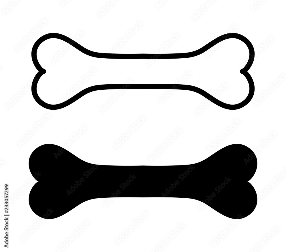 Dog bone icons. Vector Stock Vector | Adobe Stock