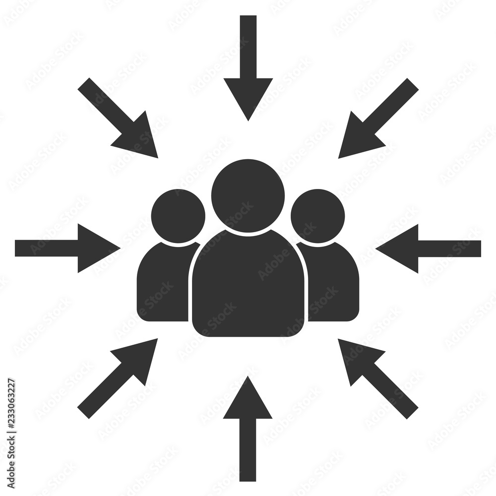 Target audience. Customer, client targeting. Consumer centricity. Focus ...