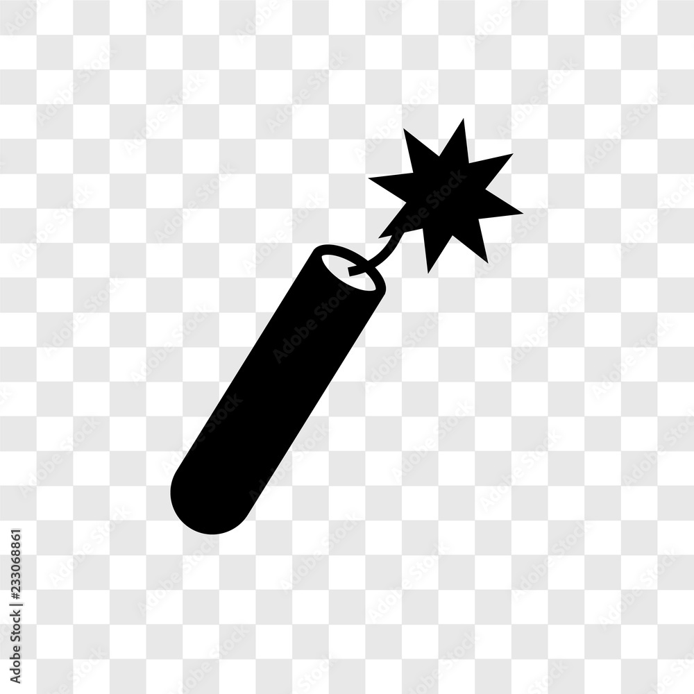Explosive vector icon isolated on transparent background, Explosive ...