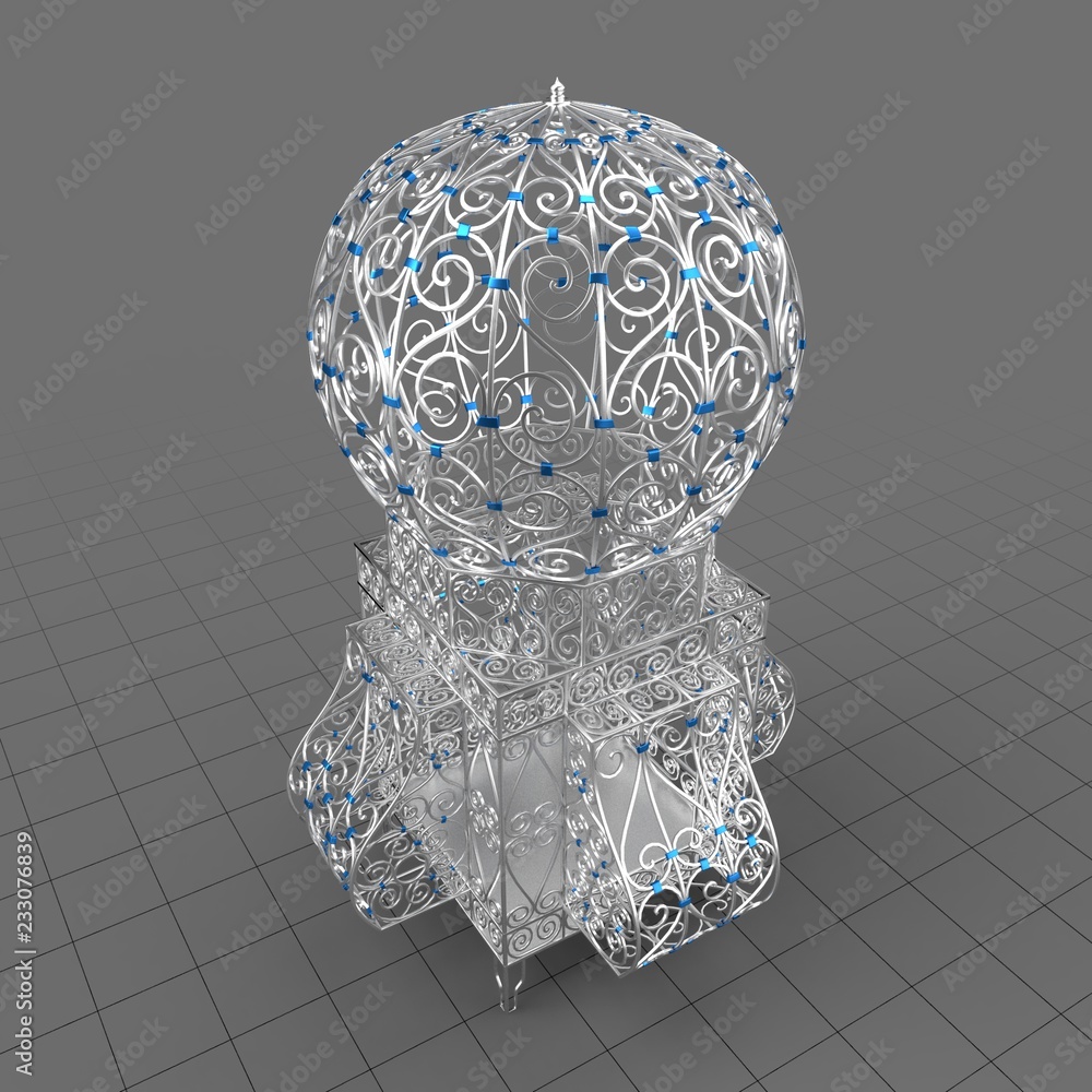 Decorative bird cage Stock 3D asset | Adobe Stock