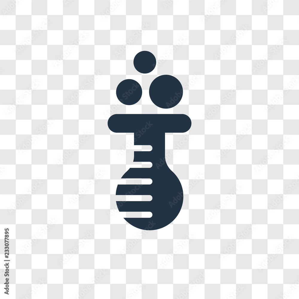 Beaker vector icon isolated on transparent background, Beaker ...