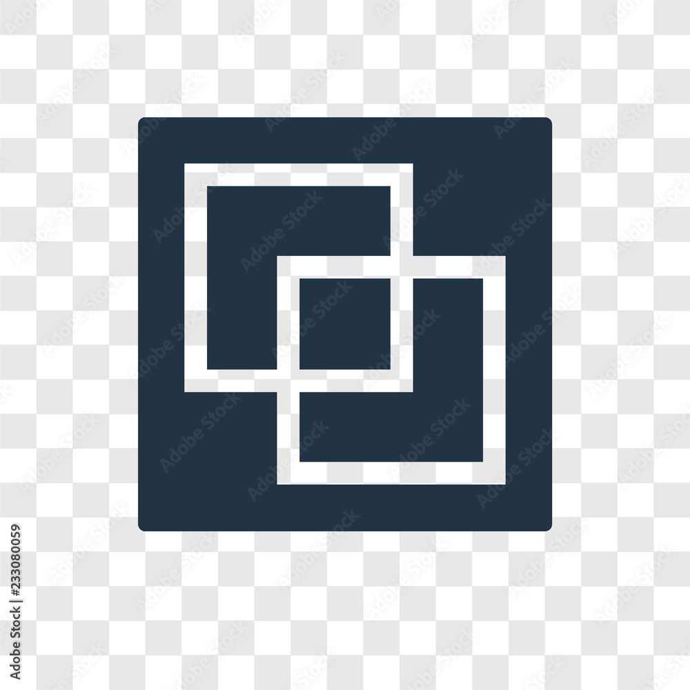 Merge vector icon isolated on transparent background, Merge ...