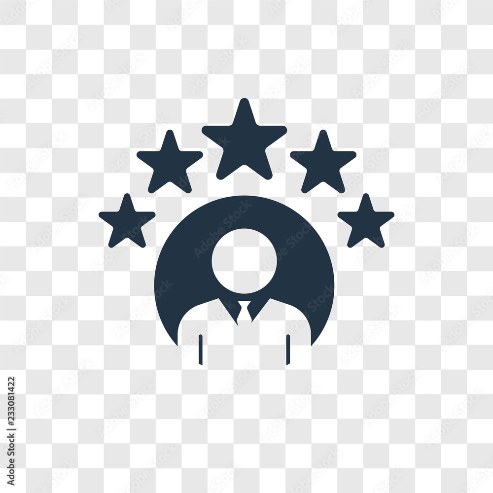 Rating vector icon isolated on transparent background, Rating ...