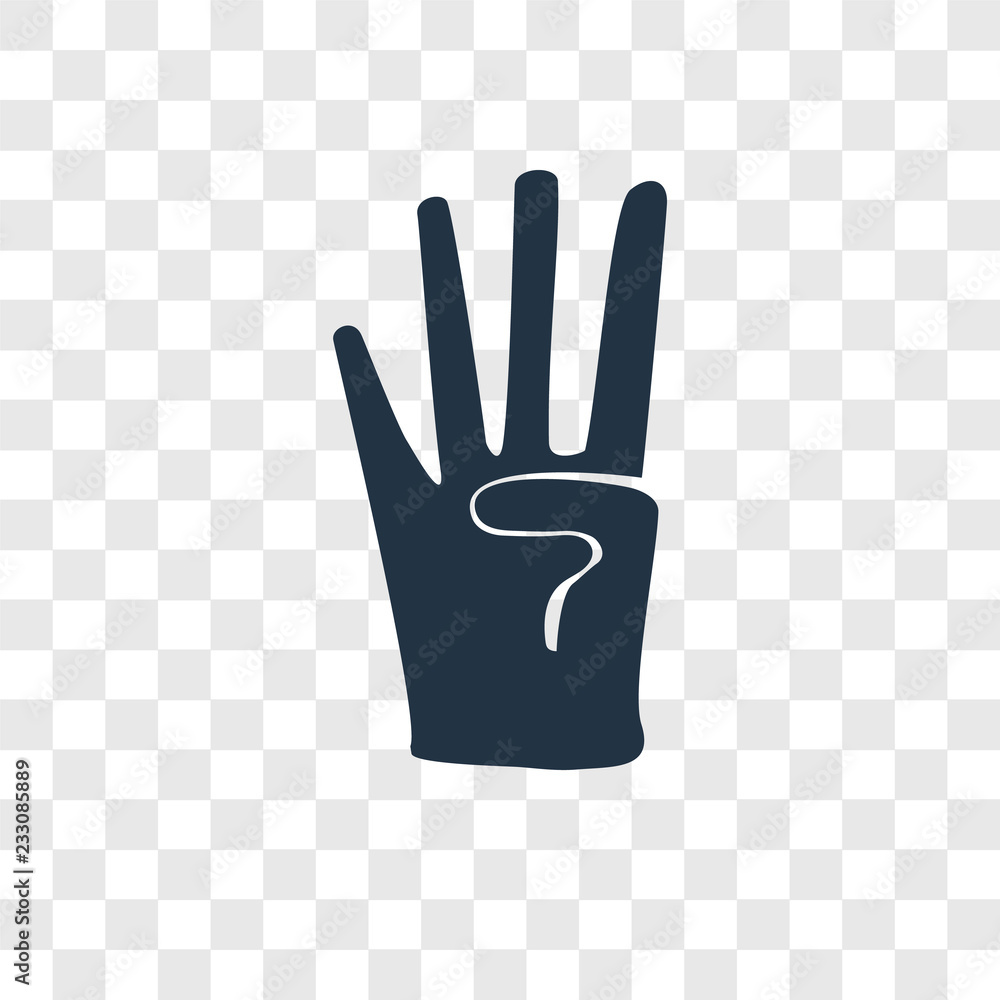 Counting vector icon isolated on transparent background, Counting ...