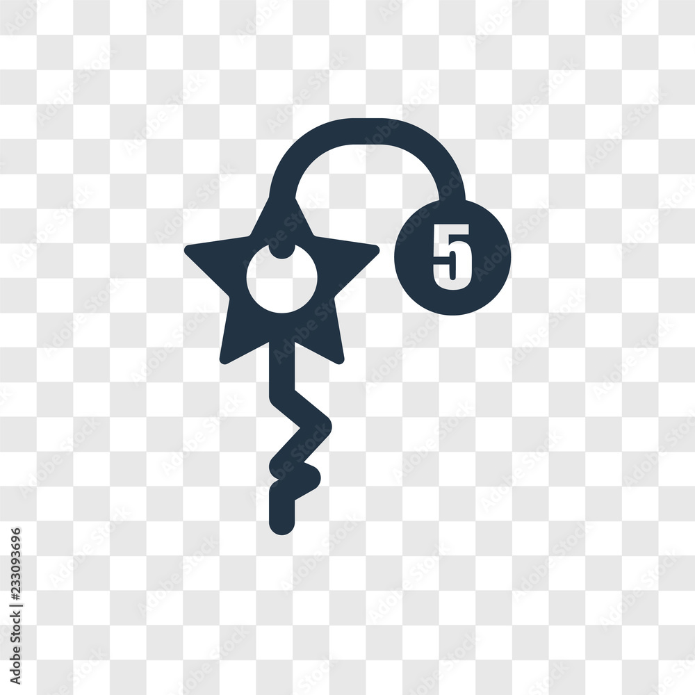 Room Key vector icon isolated on transparent background, Room Key ...