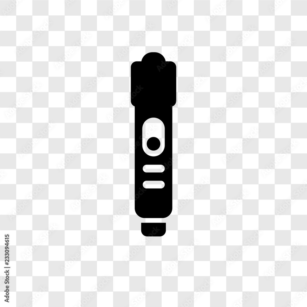 Torch vector icon isolated on transparent background, Torch ...