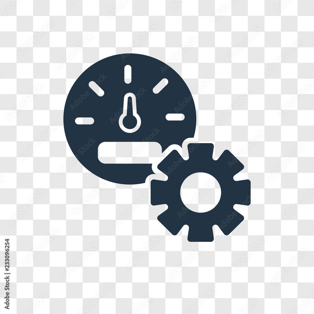 Control panel vector icon isolated on transparent background, Control ...