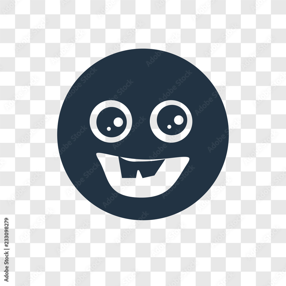 Ugly vector icon isolated on transparent background, Ugly transparency ...