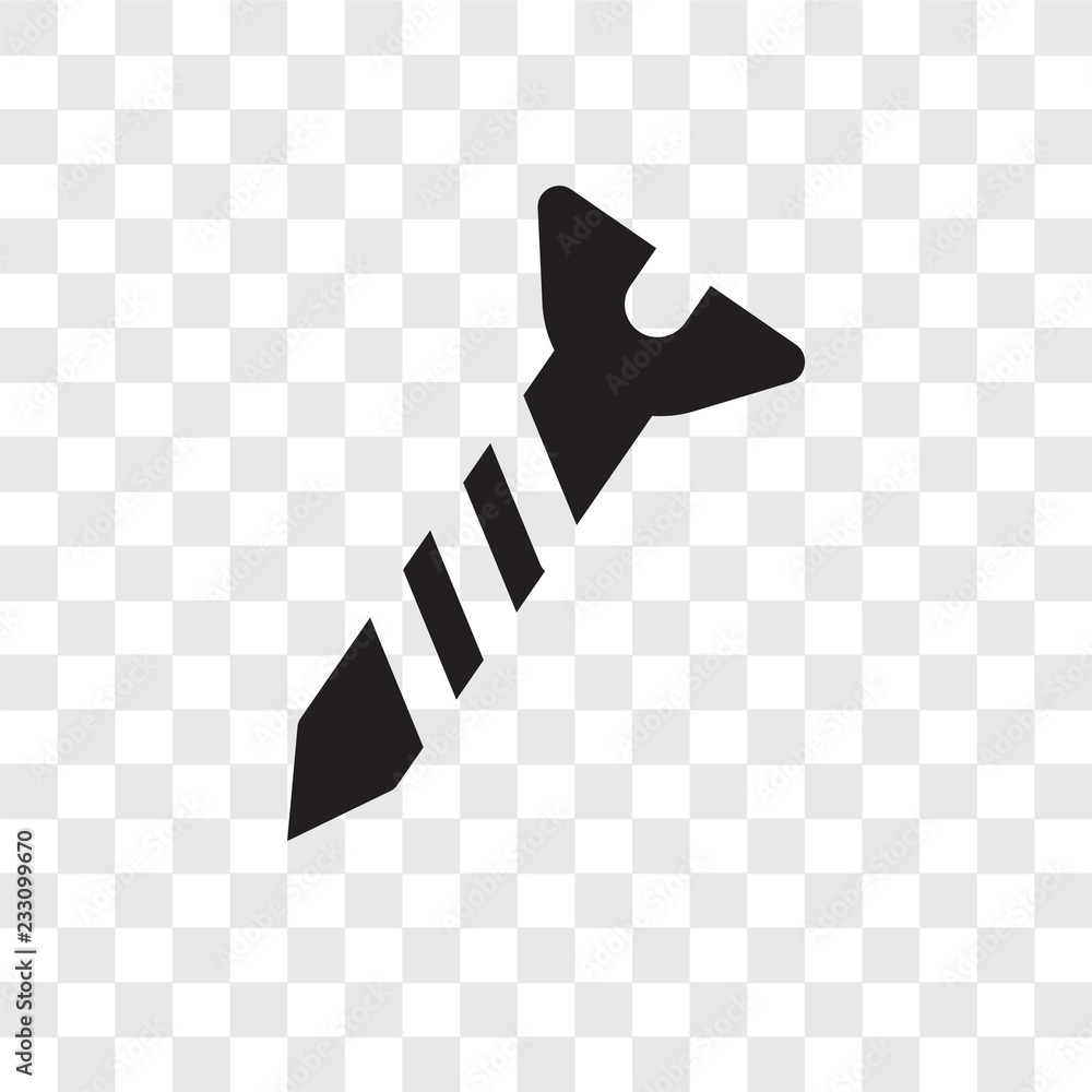 Screw vector icon isolated on transparent background, Screw ...