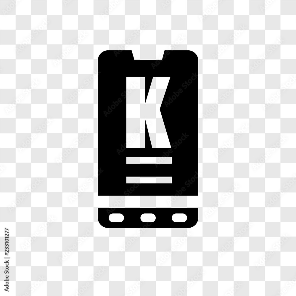 Kickstarter vector icon isolated on transparent background, Kickstarter ...