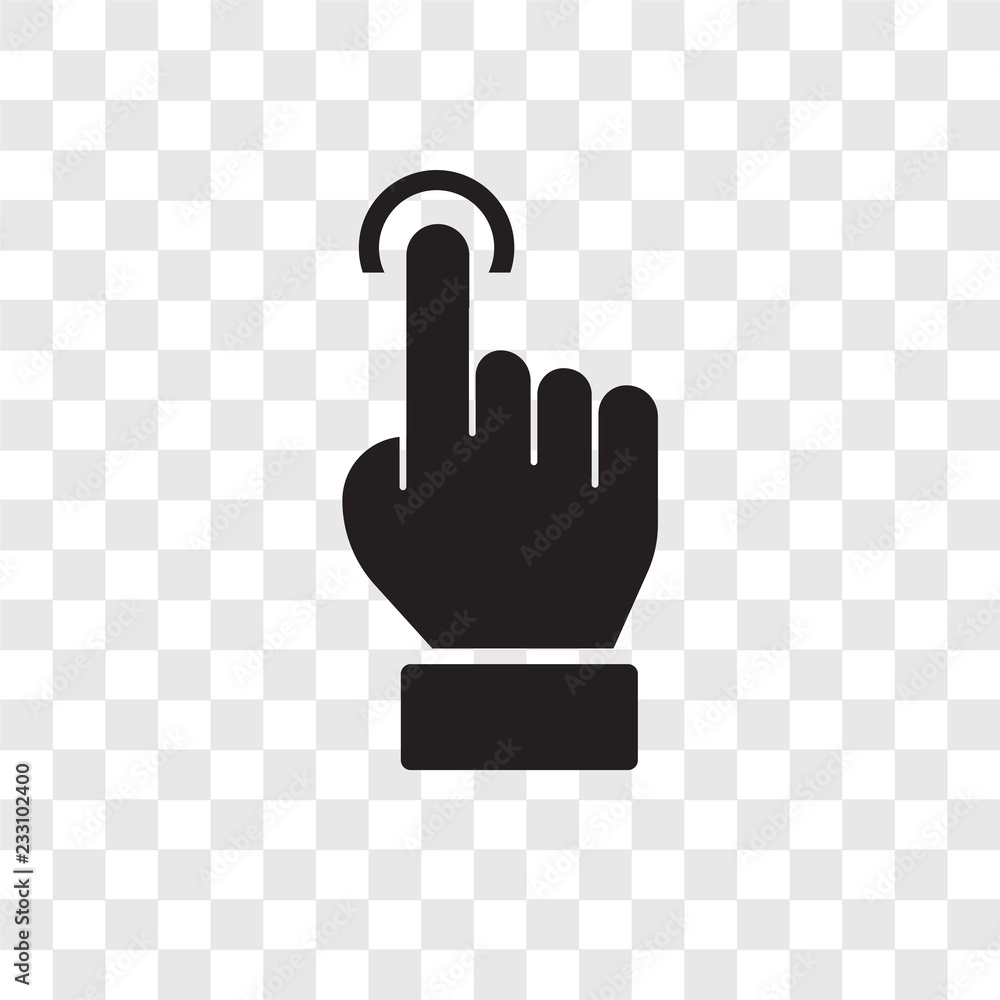 Clicker vector icon isolated on transparent background, Clicker ...